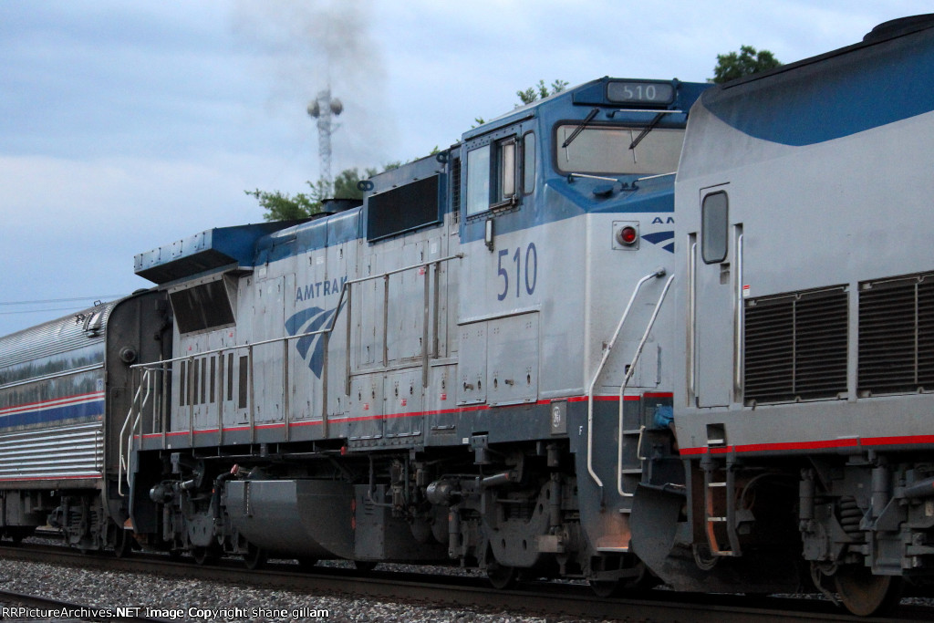 AMTK 510 what a catch on amtk #3 at la plata mo.